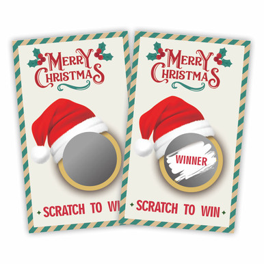 Christmas Scratch off Game Cards, Christmas Party Game Cards, Festive ...