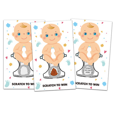 ISOVF Baby Shower Games - 40 Baby Shower Scratch Off Game Cards ...