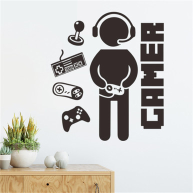 WOHAHAGame Wall Stickers Vinyl Gaming Wall Decals for Boys Kids Men ...