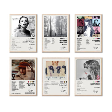 NHKTWSSI Taylor Swift Poster Taylor Swift Album Cover Posters 6 Set ...