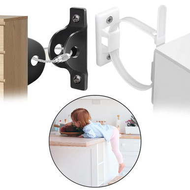 EZE Furniture Straps (10 Pack) Baby Proofing Metal Anti Tip Furniture ...