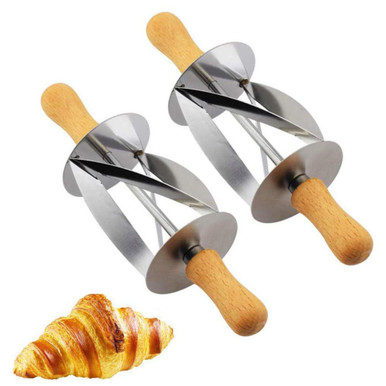 VinBee 2 PACK Croissant Cutter Roller,Croissant Maker Slices Cake Bread ...