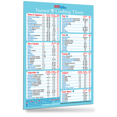 Instant Cooking Times Compatible with Instant Pot Instapot Pressure ...