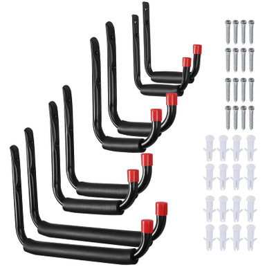 GETLITOOL Garage Wall Hook, 8Pcs Heavy Duty Garage Hooks for Hanging ...