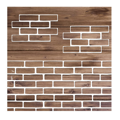 4Pcs Brick Stencils for Painting Walls 17 x10Inch, Reusable Brick ...