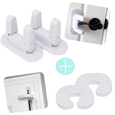 TERRA Kids Door Lever Lock - Door Handle Child Proof (2 Pack) Safety ...