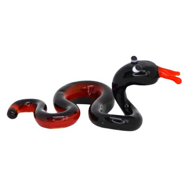 1" Blown Glass Snake Statue Figure Doll House Snake Tiny Miniature ...