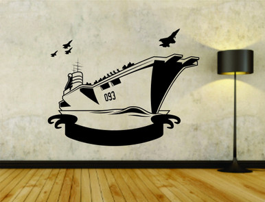 Military Ship Battleship Navy Boat Version 101 Vinyl Wall Decal Sticker ...