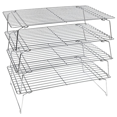 KITCHENATICS 4-Tier Stackable Cooling Racks for Baking, 100% Stainless ...