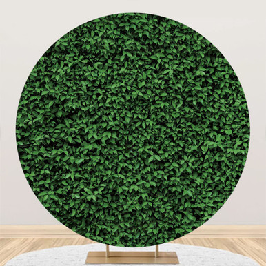 Yeele 7x7ft Greenery Round Backdrop Cover Polyester Green Leaves Circle ...
