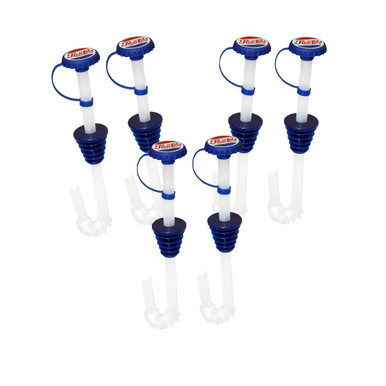 Jokari 6 Count Pepsi Heritage Logo Sip and Seal Soda Bottle Straws, Red ...