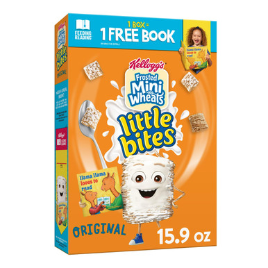 Kellogg's Little Bites Frosted Mini-Wheats Breakfast Cereal, Kids ...