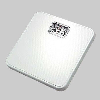 Taylor Scale Basic Analog 300 Lb. Capacity Solid Steel Base White ...