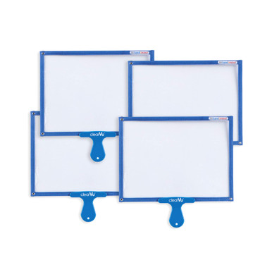 hand2mind Reusable Clear-Vu Dry Erase Pocket Answer Boards for Students ...