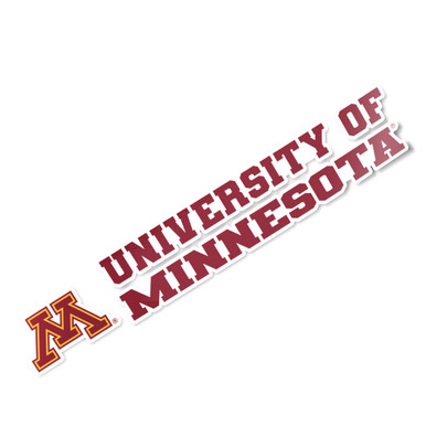 University of Minnesota Golden Gophers Name Logo Vinyl Decal Laptop ...