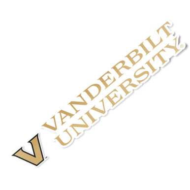 Vanderbilt University Commodores VU Name Logo Vinyl Decal Laptop Water ...