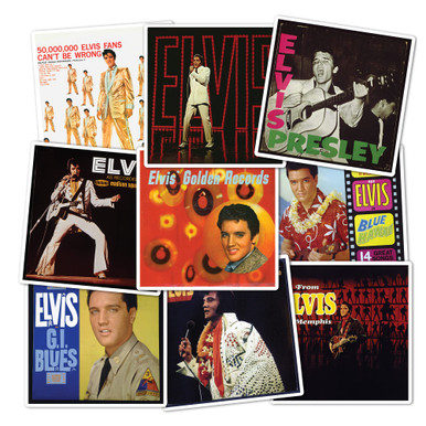 Elvis Presley Sticker Sheet Vinyl Decal Crew Laptop Water Bottle Car ...