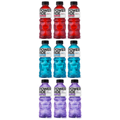 BEEQ BOX - (Pack of 9) Powerade Zero Sports Drink Variety Pack 20 fl ...
