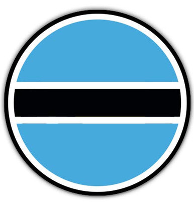 GT Graphics Botswana Flag - 3" Vinyl Sticker - for Car Laptop I-Pad ...