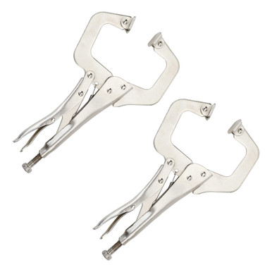 Luckyweld Metal Face Clamps,Heavy Duty Locking C-Clamp 2Pack With ...