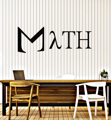 Vinyl Wall Decal Math Symbols School Classroom Mathematics Stickers ...
