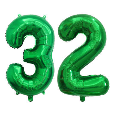 ESHILP 40 Inch Number Balloon Foil Balloon Number 32 Jumbo Giant ...