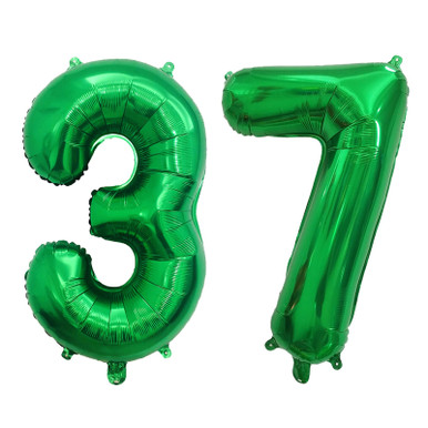 ESHILP 40 Inch Number Balloon Foil Balloon Number 37 Jumbo Giant ...