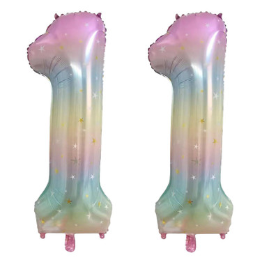 40 Inch Number Balloon Foil Balloon Number 11 Jumbo Giant Balloon ...
