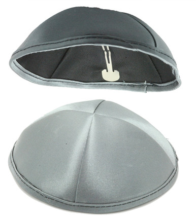 Satin Yarmulke With Clips Jewish Kippah Kippa Israel Judaica Yarmulka ...