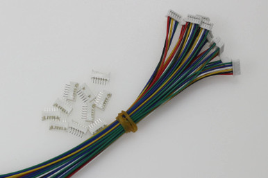 HSF 20 Sets JST MX 1.25mm 6 Pin Single Head Male Connector Plug with 28 ...