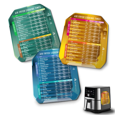 Air Fryer Magnetic Cheat Sheet Set, Instant Vortex Air Fryer Oven ...