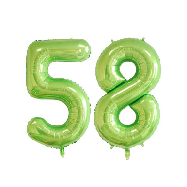 ESHILP 40 Inch Number Balloon Foil Balloon Number 58 Jumbo Giant ...