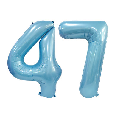 ESHILP 40 Inch Number Balloon Foil Balloon Number 47 Jumbo Giant ...