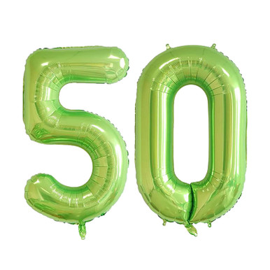 ESHILP 40 Inch Number Balloon Foil Balloon Number 50 Jumbo Giant ...