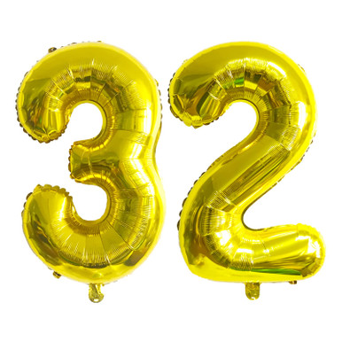 ESHILP 40 Inch Number Balloon Foil Balloon Number 32 Jumbo Giant ...