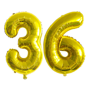 ESHILP 40 Inch Number Balloon Foil Balloon Number 36 Jumbo Giant ...