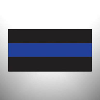Thin Blue Line Vinyl Decal Sticker | 2-Pack | 5.75-Inches by 3-Inches ...