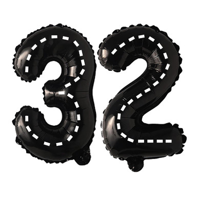 ESHILP 40 Inch Number Balloon Foil Balloon Number 32 Jumbo Giant ...