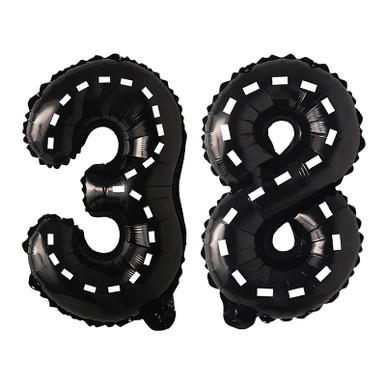 ESHILP 40 Inch Number Balloon Foil Balloon Number 38 Jumbo Giant ...