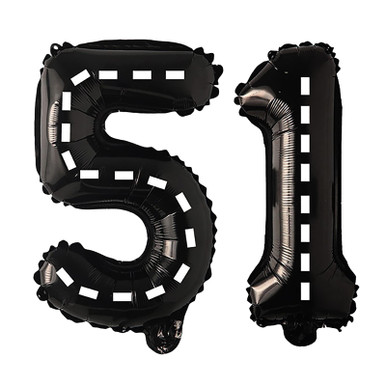 ESHILP 40 Inch Number Balloon Foil Balloon Number 51 Jumbo Giant ...