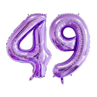 ESHILP 40 Inch Number Balloon Foil Balloon Number 49 Jumbo Giant ...