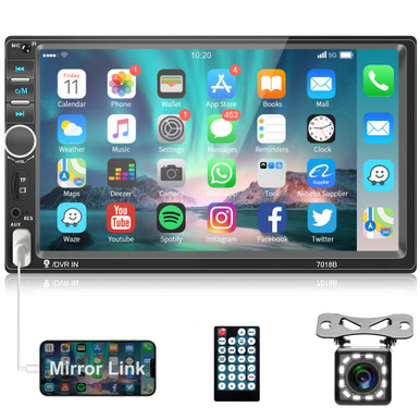 Double Din Touch Screen Car Stereo with Backup Camera, Rimoody 7 Inch ...
