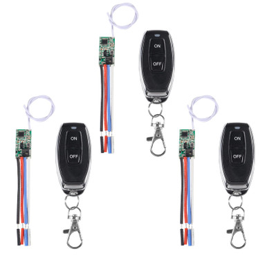 3PCS 433Mhz Universal Wireless RF Remote Control Switch,Wireless Secure ...