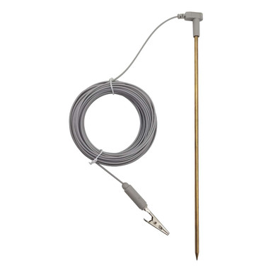 CYANTEKOMS Brass Ground Rod with 40ft Wire & Alligator Clip, Grounding ...