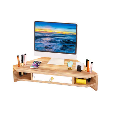 Triangle Monitor Riser,Cut Triangle Save Space Desktop Corner Stand for ...