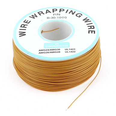 Uxcell 305M 1000', 0.25 mm Tin Plated Copper Wire Wrapping Cable, 30AWG ...