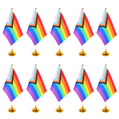 FWIW 12 Pack Rainbow Pride Flag New Intersex Pride Progress Rainbow ...