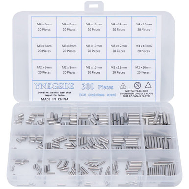 300 Pieces Dowel Pins M2 M3 M4 304 Stainless Steel Shelf Support Pegs ...