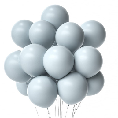 Janinus Pastel Gray Balloons Party Balloons 12 Inches 50 PCS Gray Party ...