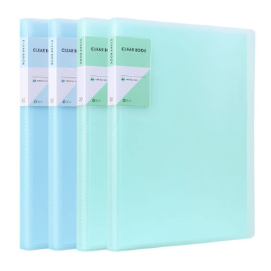 GUOKOFF A4 Plastic Presentation Book (4 Pack), Binder with Clear ...